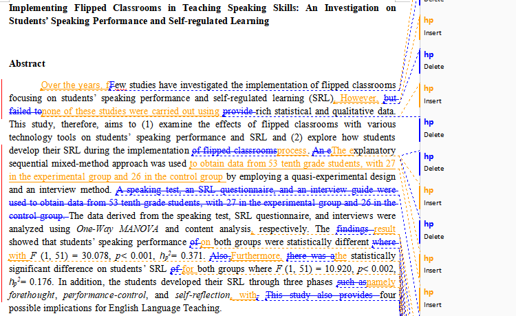 Work Samples – Proofreading NPS